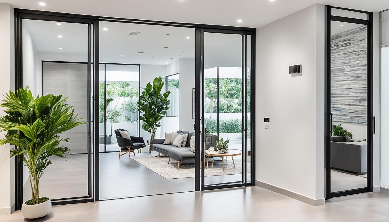 Stylish Aluminum Glass Doors for Singapore Homes