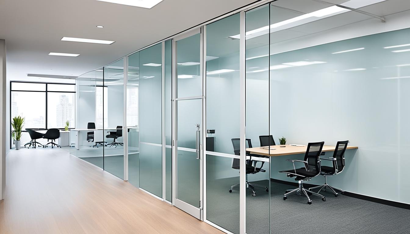 Stylish Office Doors with Glass Panels for Singapore