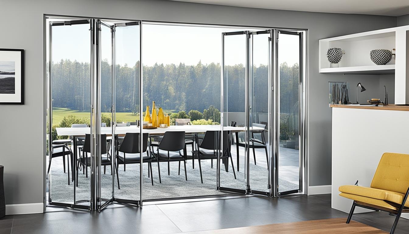 Stylish Folding Door Glass Panels in Singapore