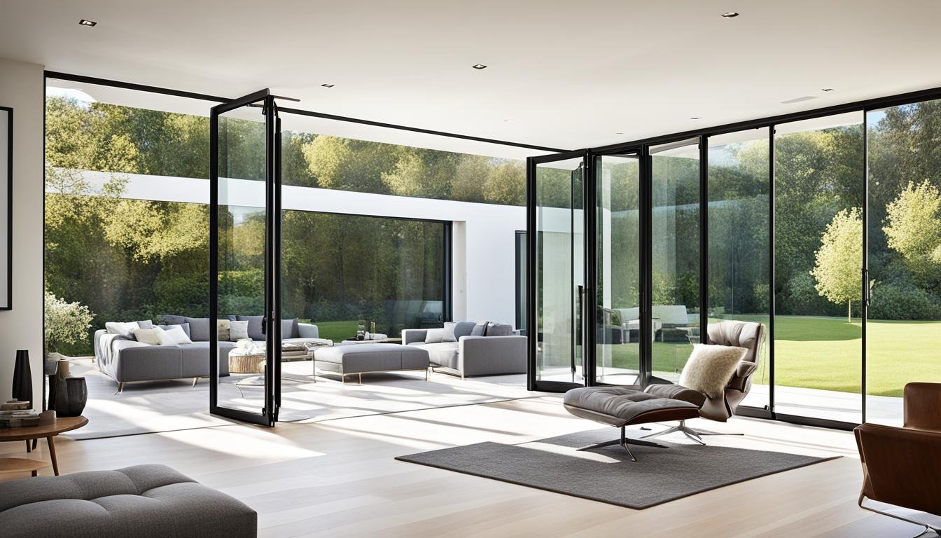 Stylish Internal Bifold Doors with Glass Panels