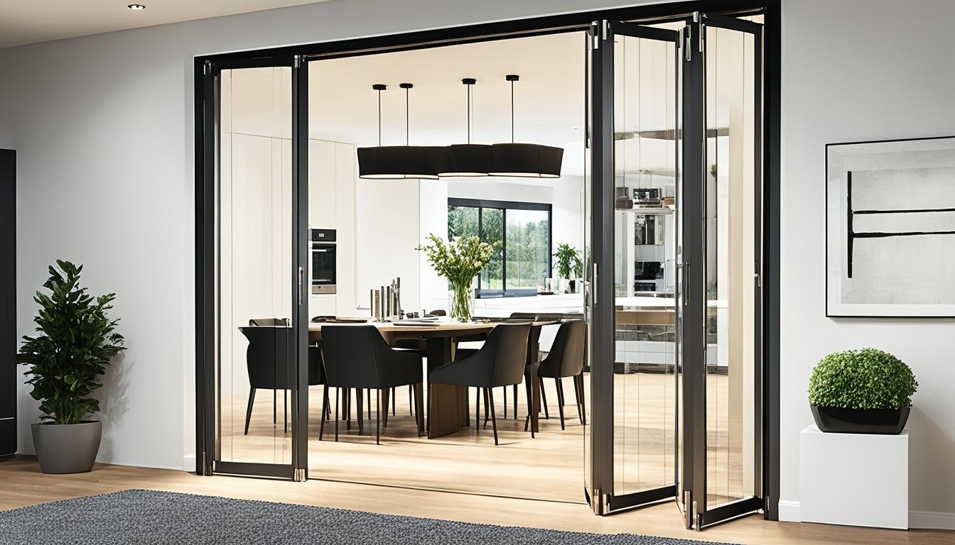 Stylish Internal Bifold Doors with Glass Panels