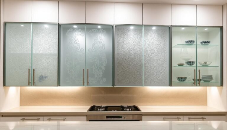 Frameless Glass Kitchen Cabinet Doors in Singapore